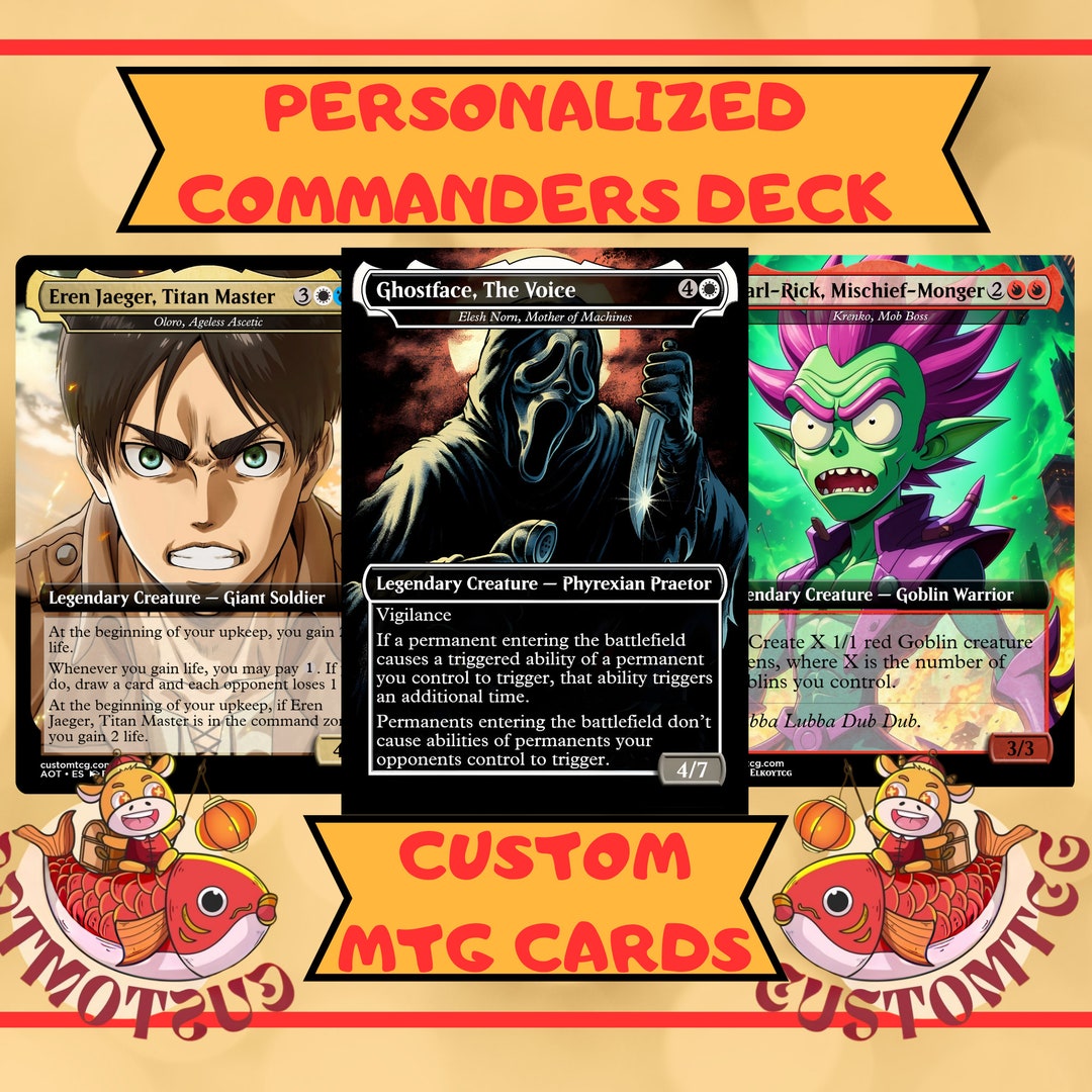 Personalized Mtg Commander Decks and Magic the Gathering Cards ...