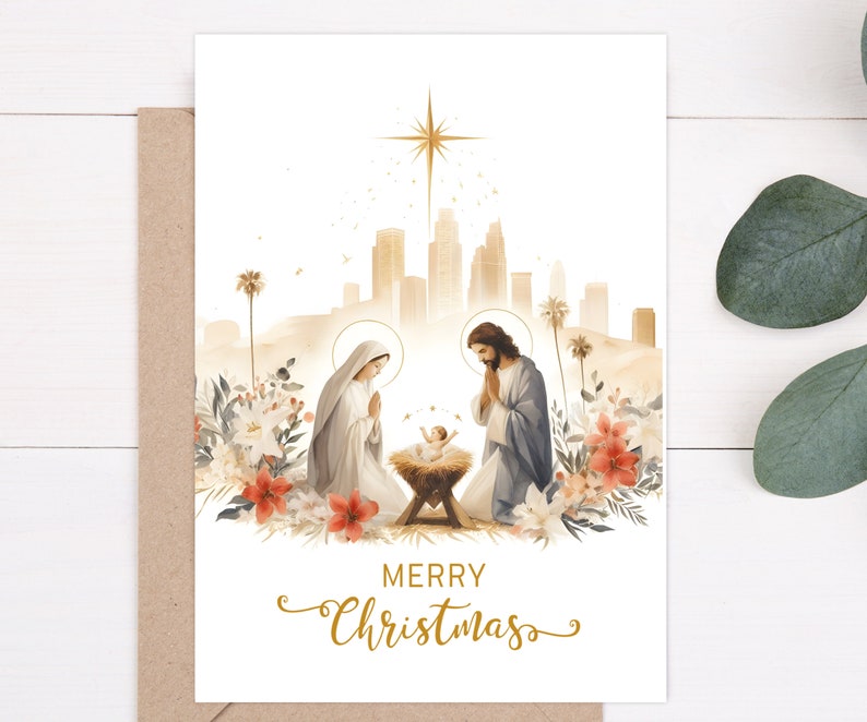 Set 3 Nativity Scene Religious Christmas Cards Christian - Etsy Australia