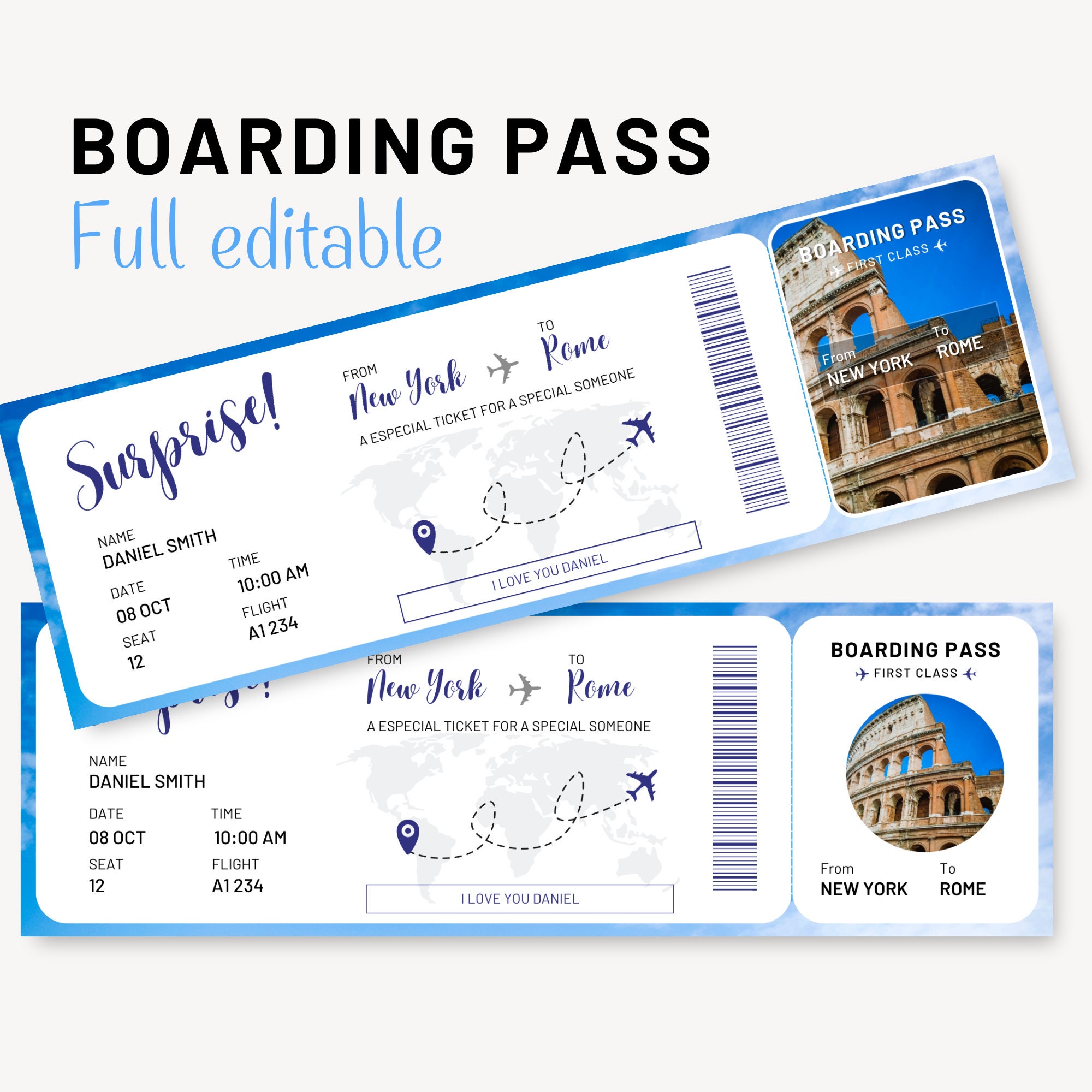 Klm Boarding Pass Sample