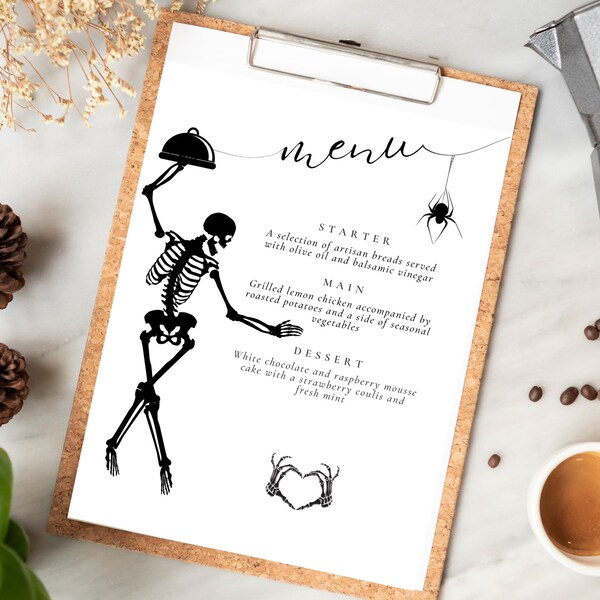 Halloween Menu - Etsy