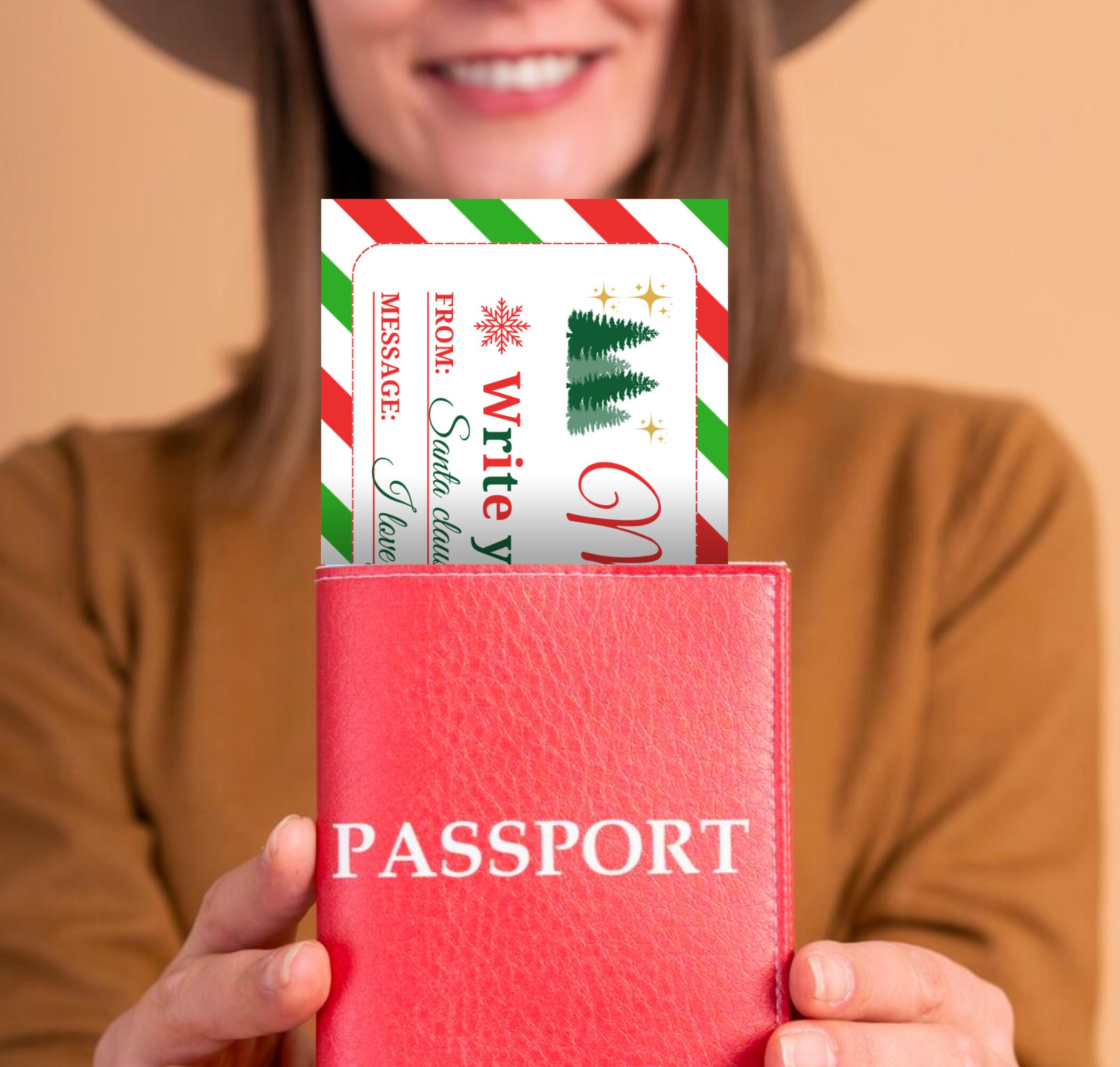 Editable Christmas Coupon Canva Template, Christmas Gift Card, Editable ...