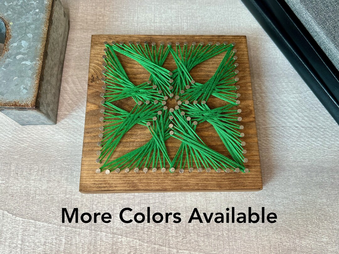 Square String Art Geometric Decor - Etsy