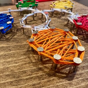 Christmas Lights String Art Winter Holiday Decor - Etsy