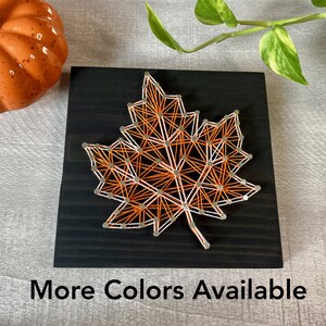 Maple Leaf String Art Fall Decor - Etsy