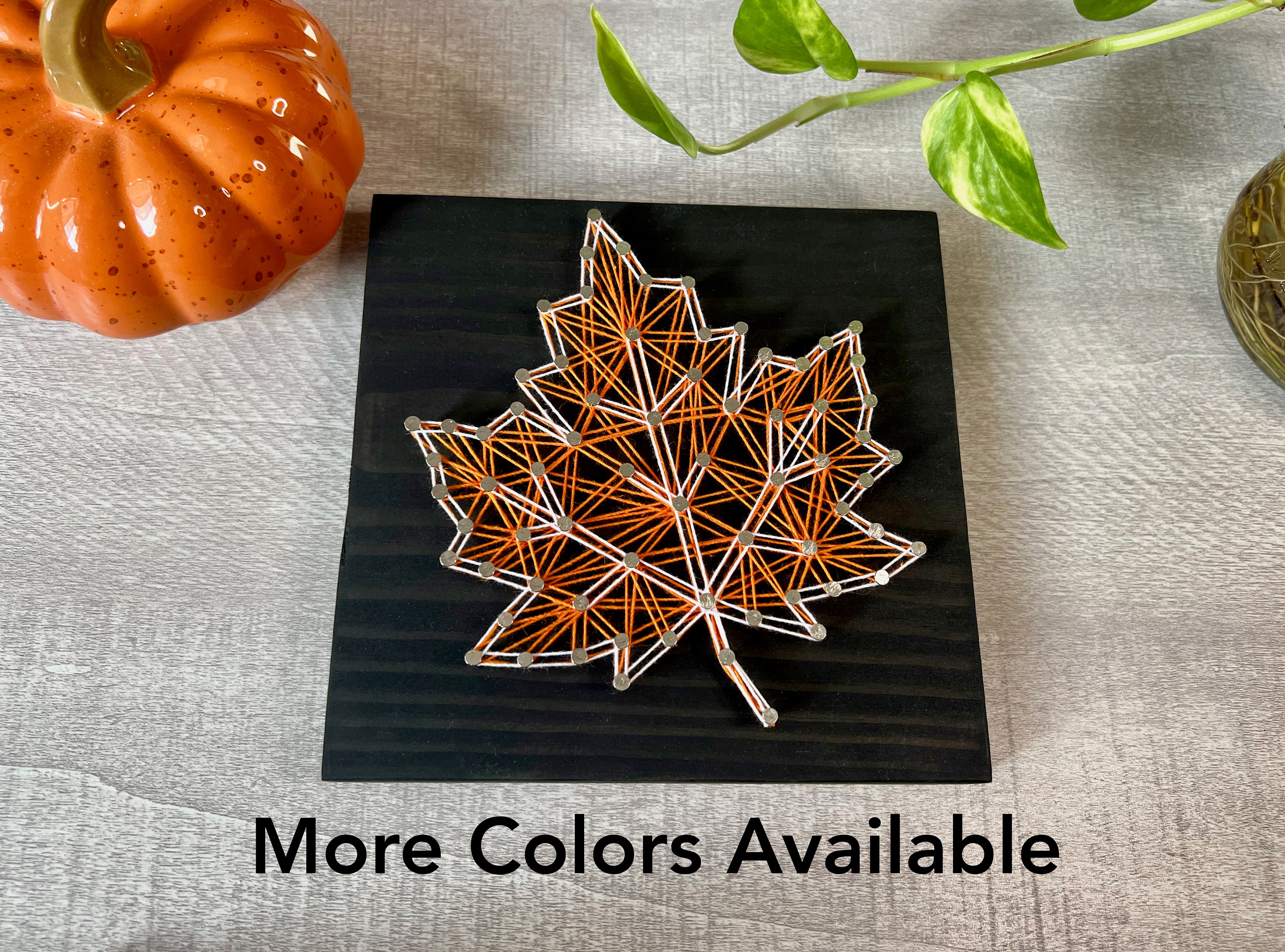 Maple Leaf String Art Fall Decor - Etsy