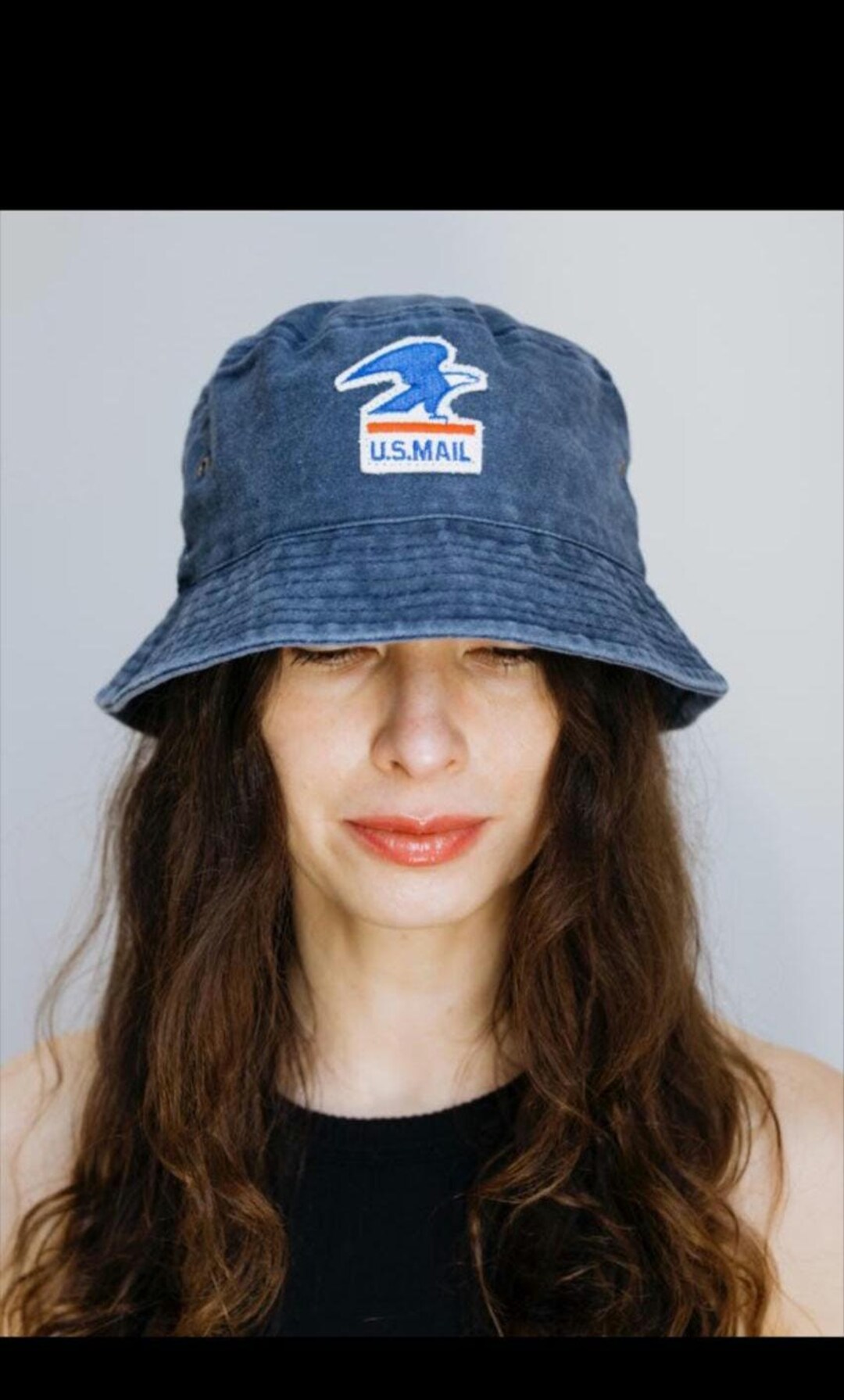Ladies USPS U.S. Mail Medium Blue Vintage Bucket Hat - Etsy