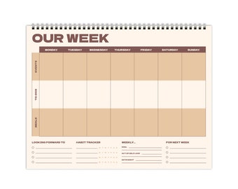 Modern Minimalistic Beige Weekly Planner - Etsy