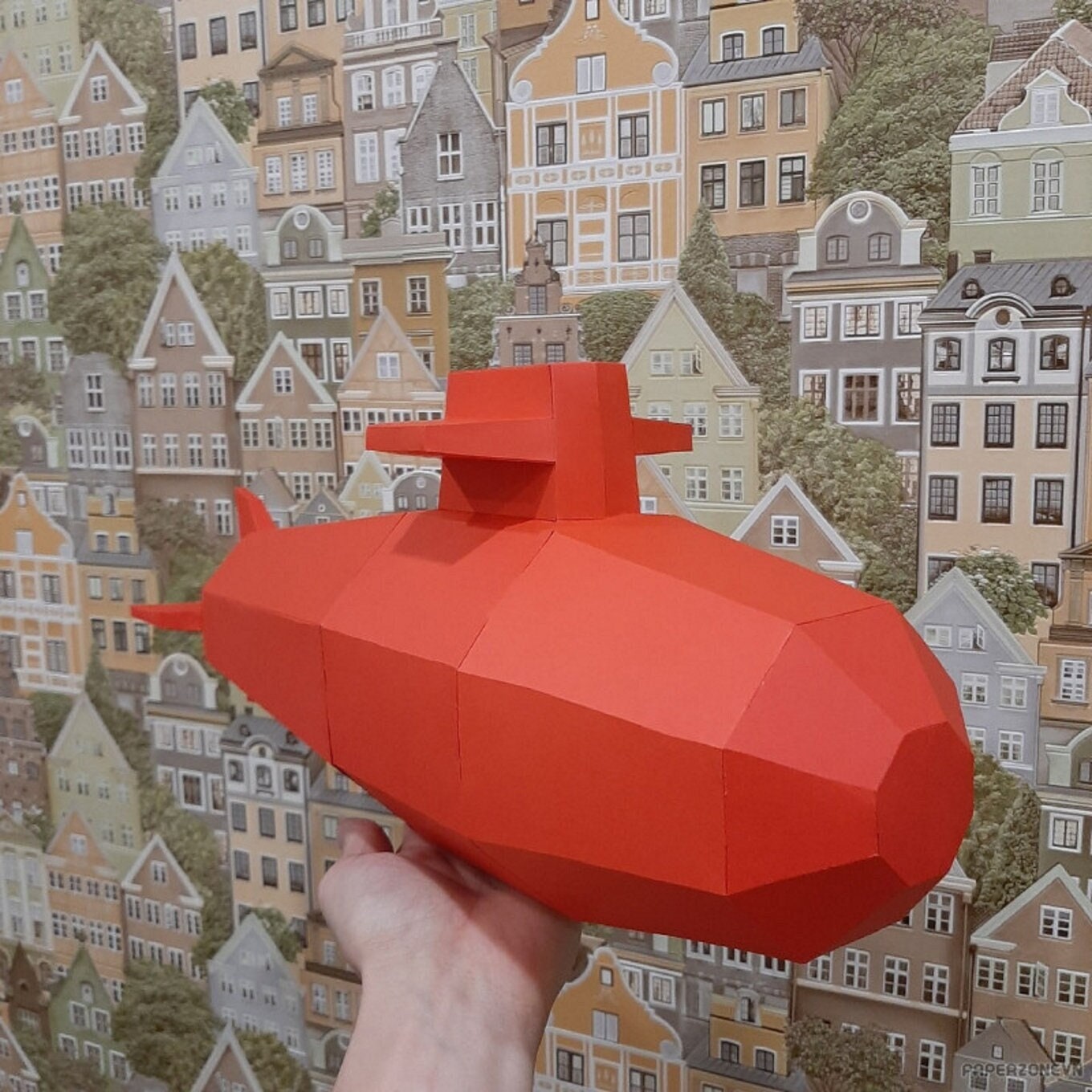 Low Poly Zeppelin Paper Craft - Etsy