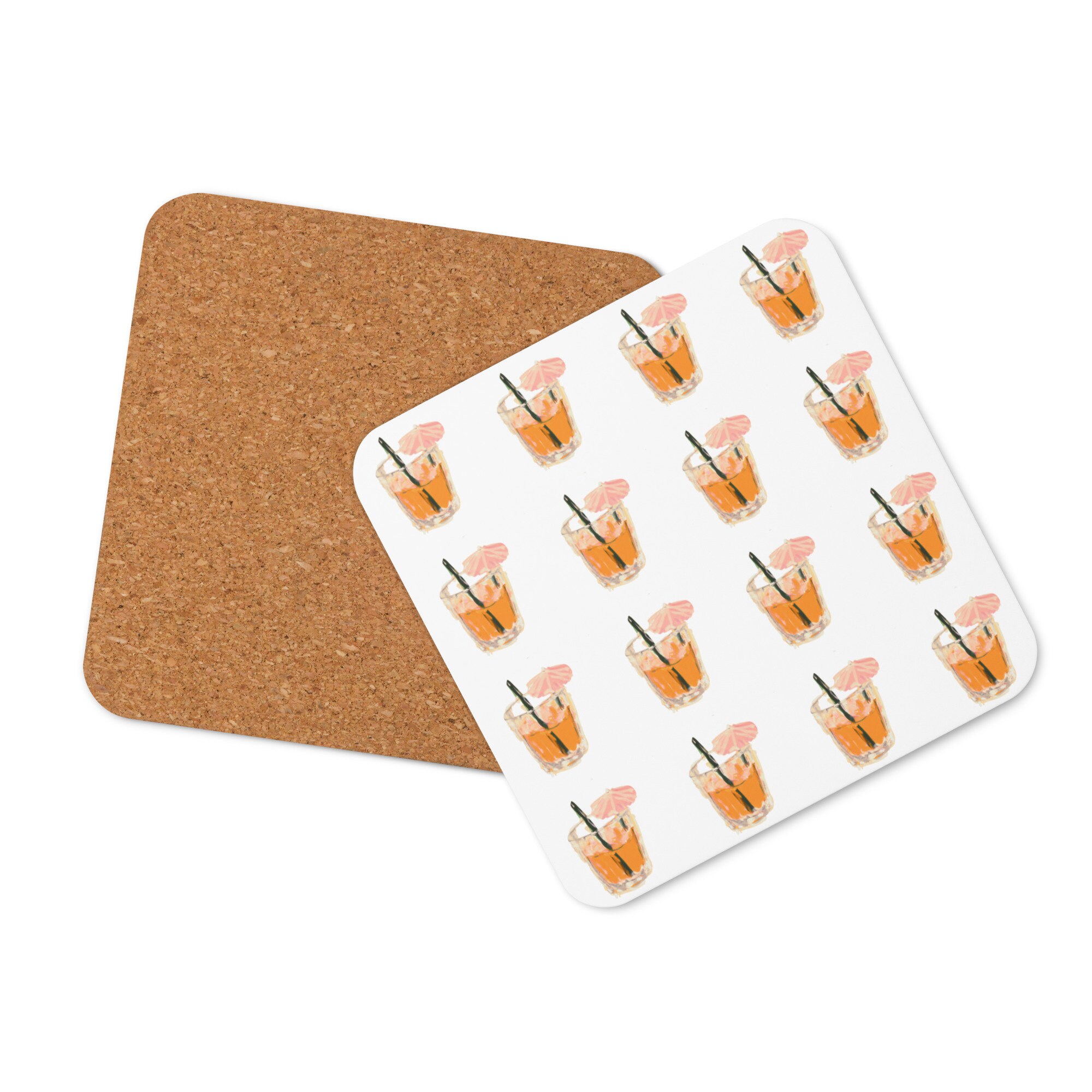 Aperol Spritz Drawing Cork-back Coaster Housewarming Gift Summer ...