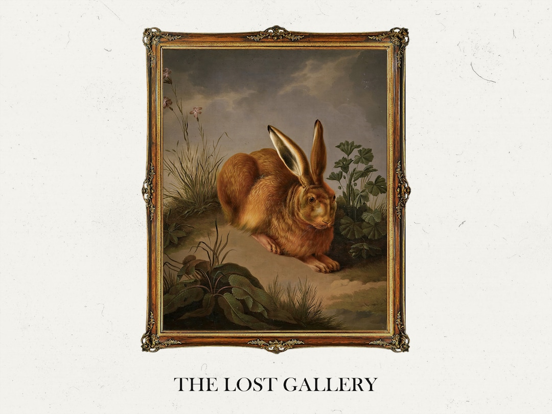 Vintage Spring Rabbit | Vintage Art | Digital Download - Etsy