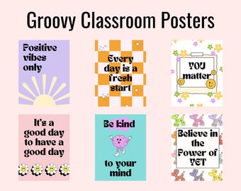 Camping Adventure Classroom Posters 12, Retro Colors, Printable ...