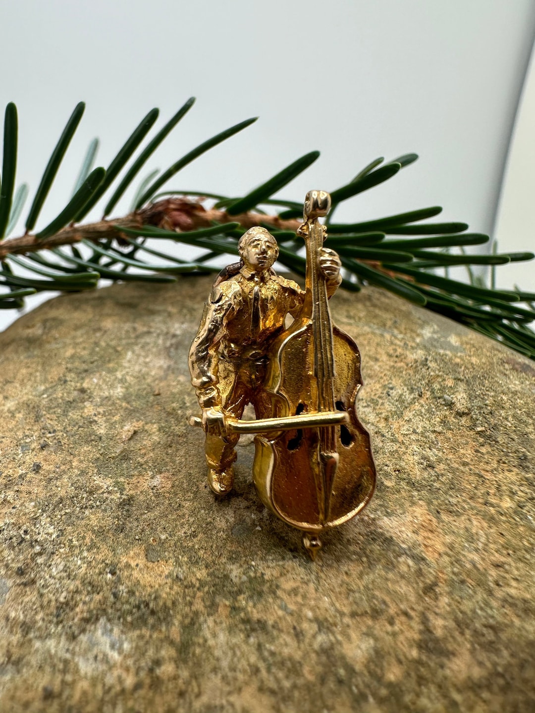 Vintage Gold Cello Music Player Charm | 9k Gold "mf" (C045) - Etsy