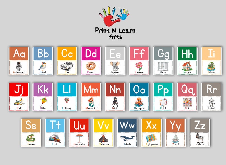 Printable Alphabet Cards, Homeschool Resources, Alphabet Learning ...