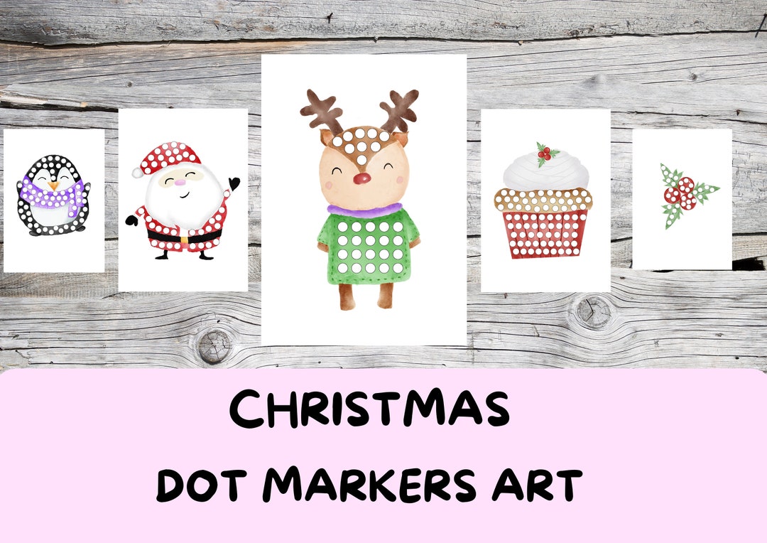 Christmas Dot Marker Art, Do a Dot Activity for Toddlers and ...