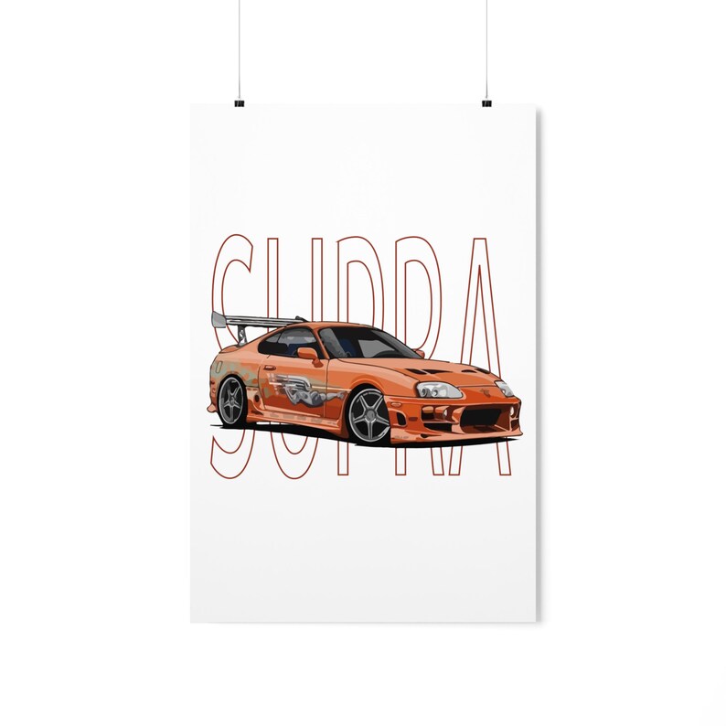 Toyota Supra MK4 Poster JDM Culture & Classic Car Art Premium Matte ...