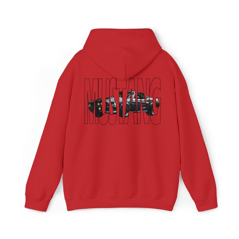 1967 Ford Mustang Hoodie Classic Muscle Car Graphic Sweatshirt Hooded ...