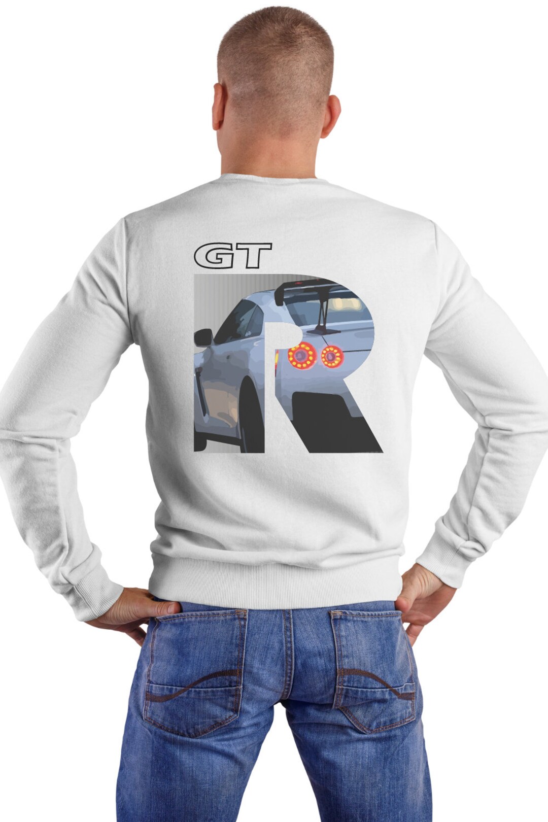 Nissan GTR R35 Graphic Sweater JDM Car Enthusiast Sweatshirt Crewneck ...