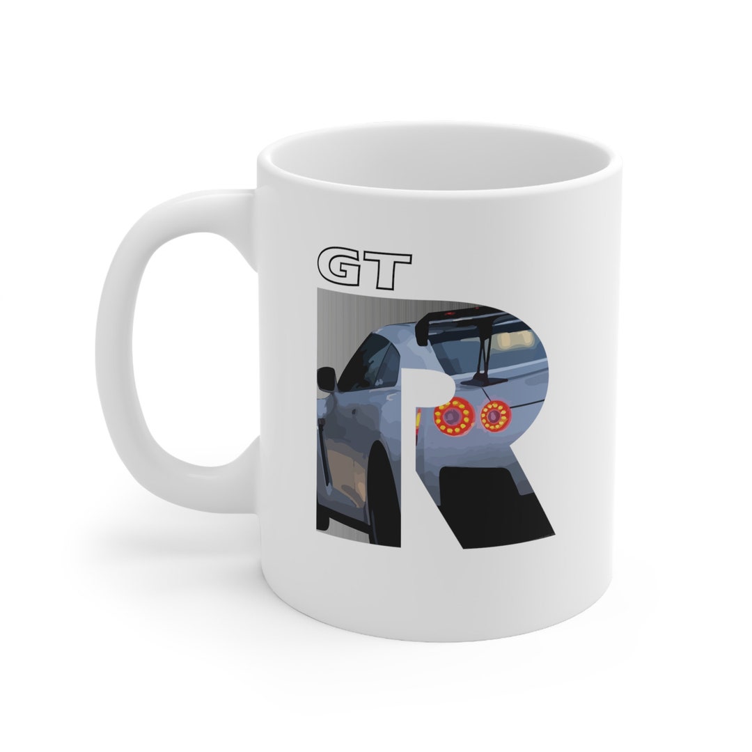 Nissan GTR R35 Graphic Mug JDM Car Enthusiast Coffee Cup Ceramic Mug ...