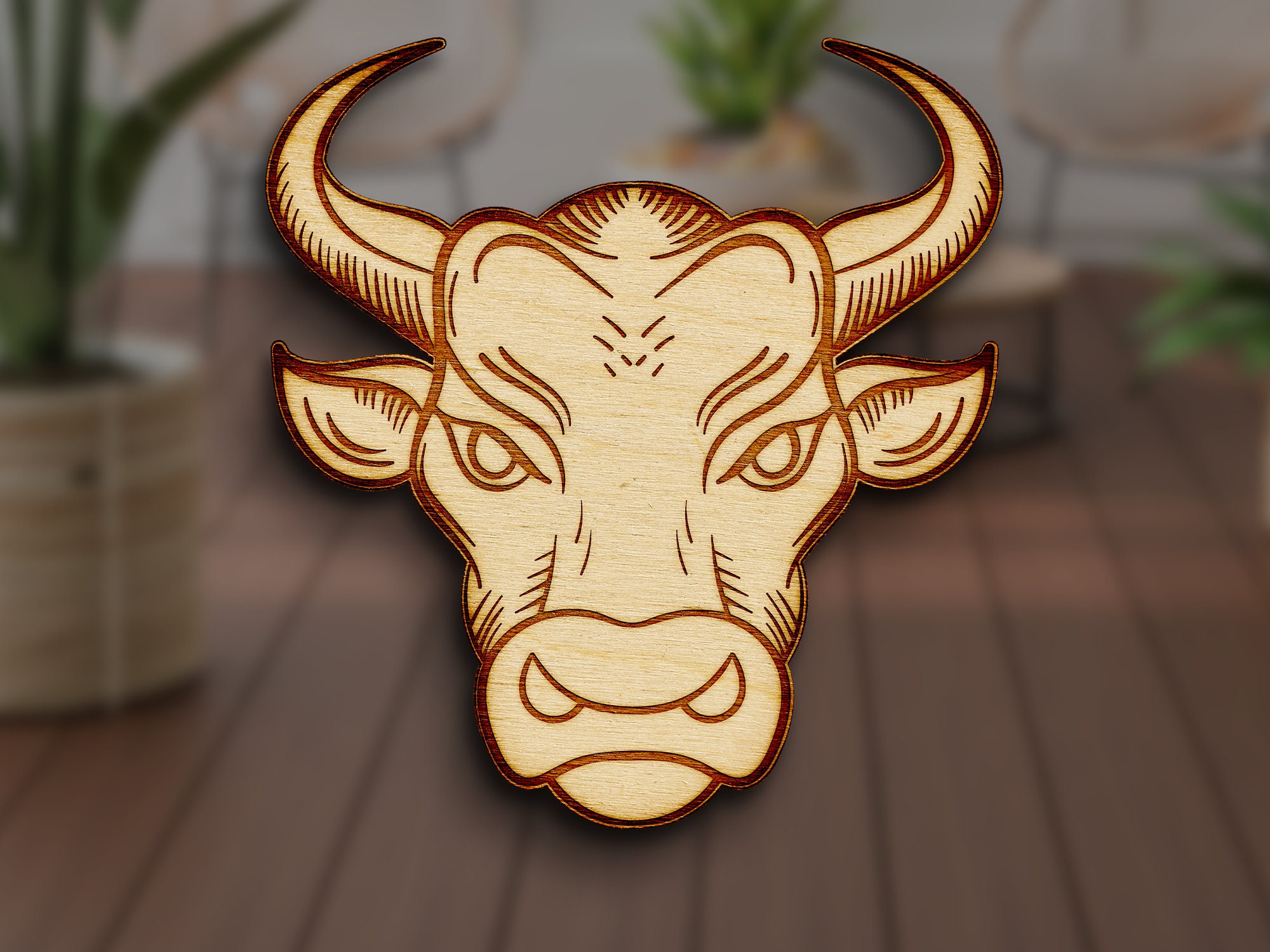 Cow SVG Cut File, Design & Outline, Glowforge, Laser Cut, Engrave ...
