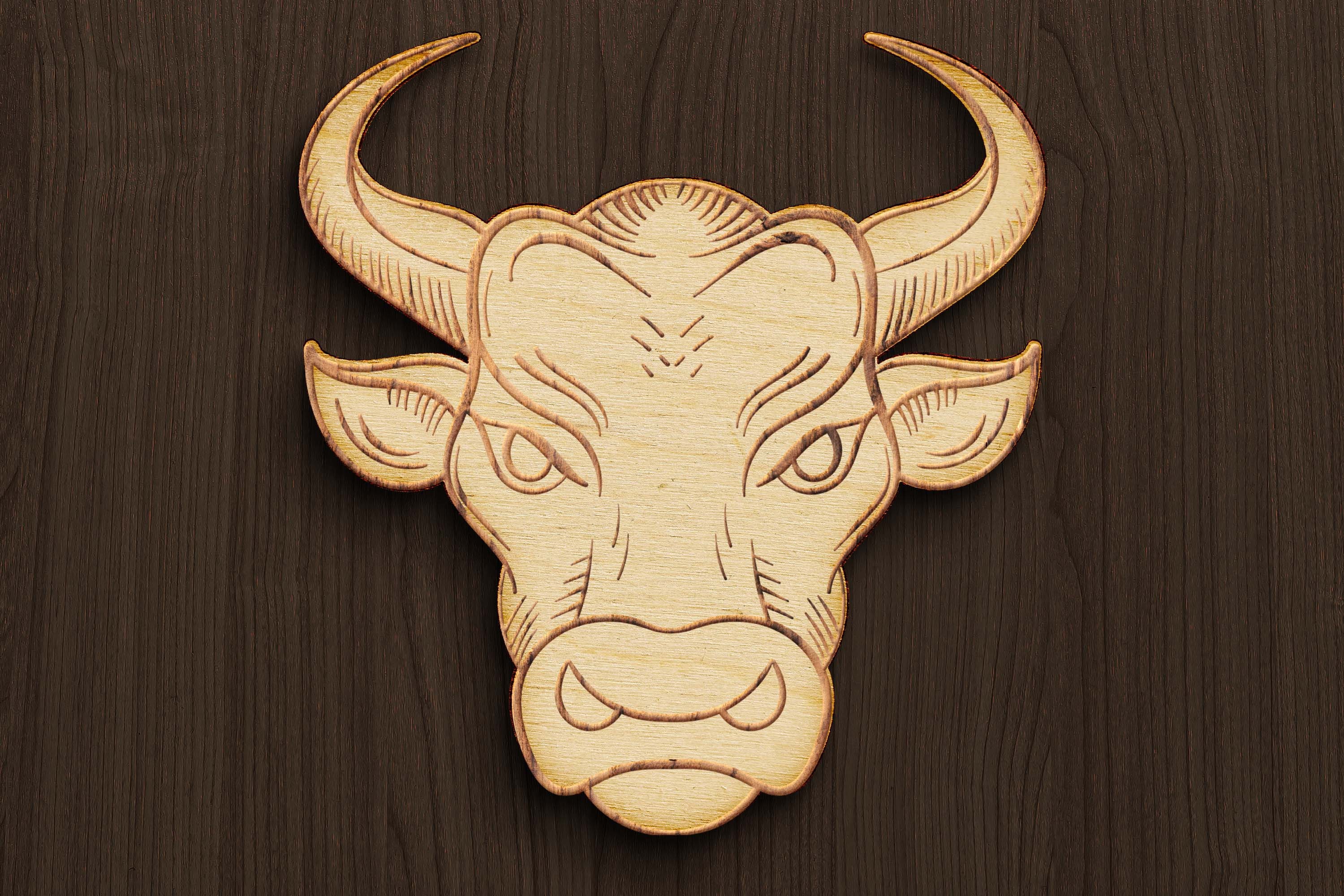 Cow SVG Cut File, Design & Outline, Glowforge, Laser Cut, Engrave ...