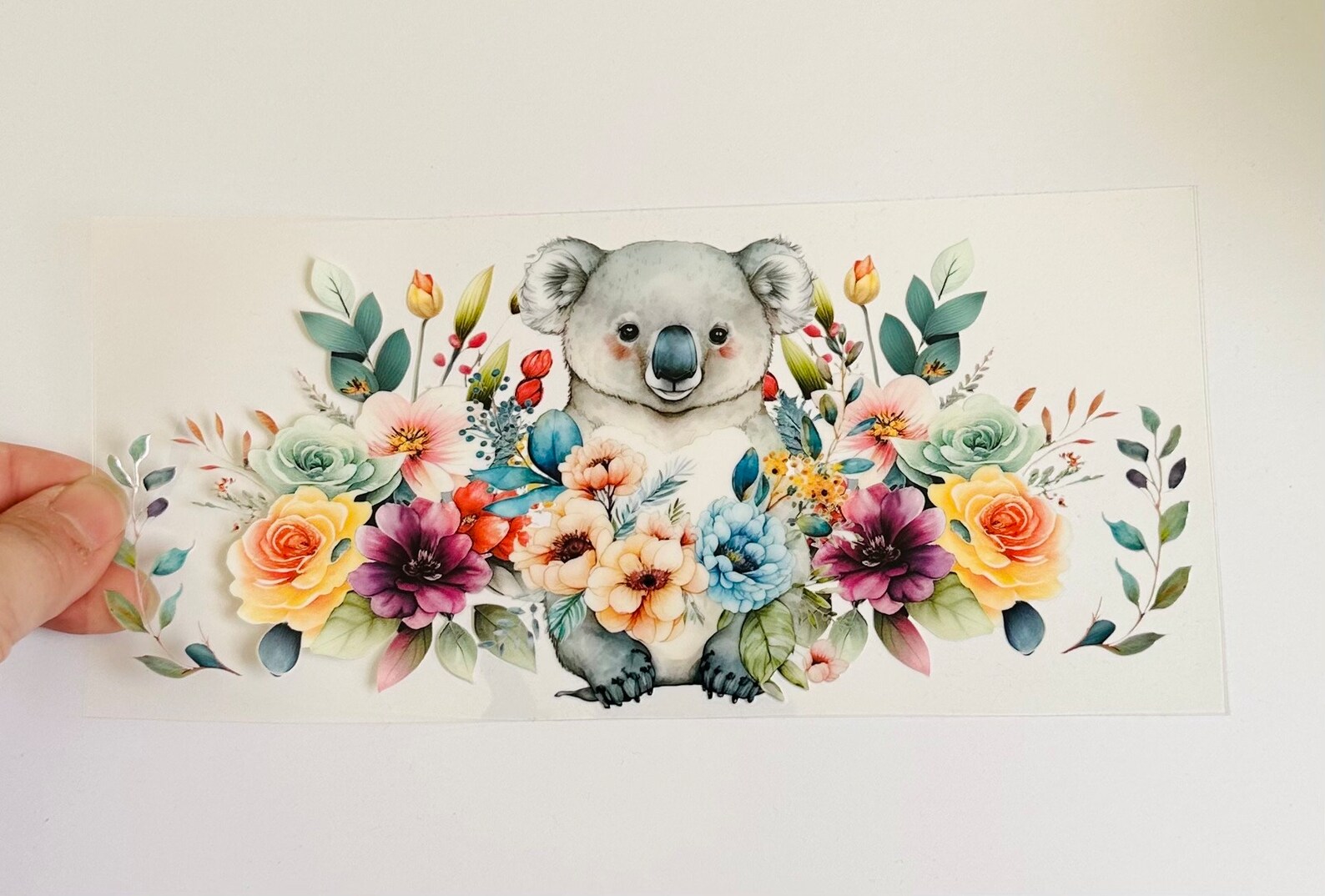 UV DTF Koala Cup Wrap for 16oz Glass Can. UVDTF Wrap. No Heat Needed ...