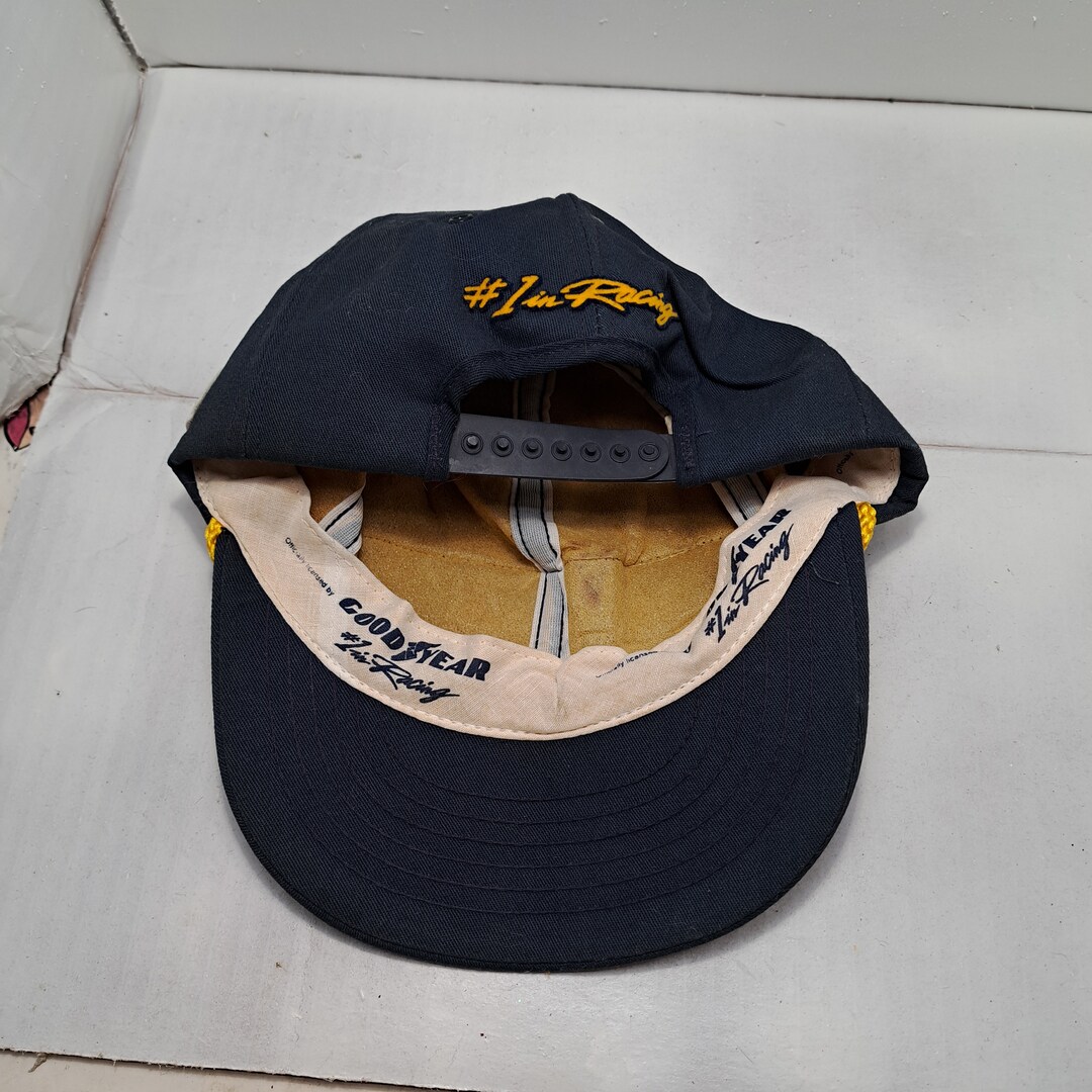 Goodyear Indy 500 Swingster Hat USA Made Navy Rope Snapback - Etsy