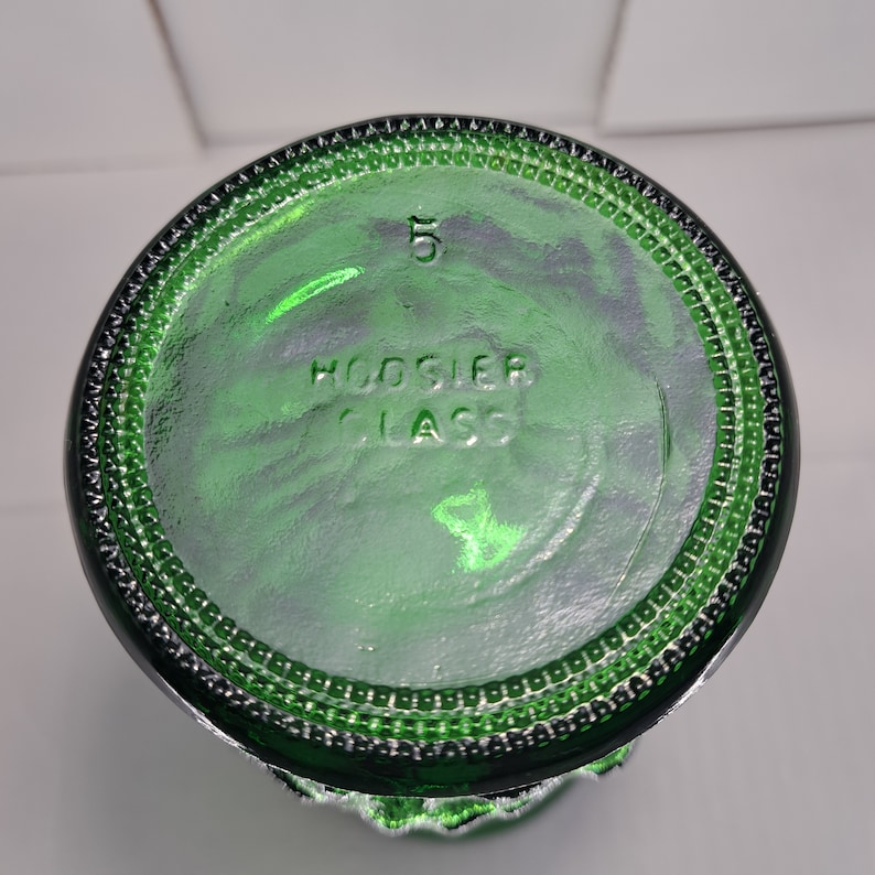 Green Hoosier Vase Crinkle Design, 1970s - Etsy