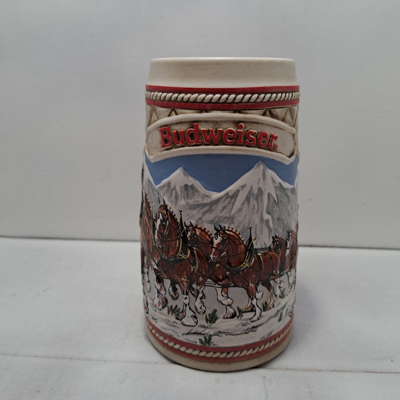 1985 Limited Edition Budweiser Stein. a Series Clydesdale Beer Stein - Etsy