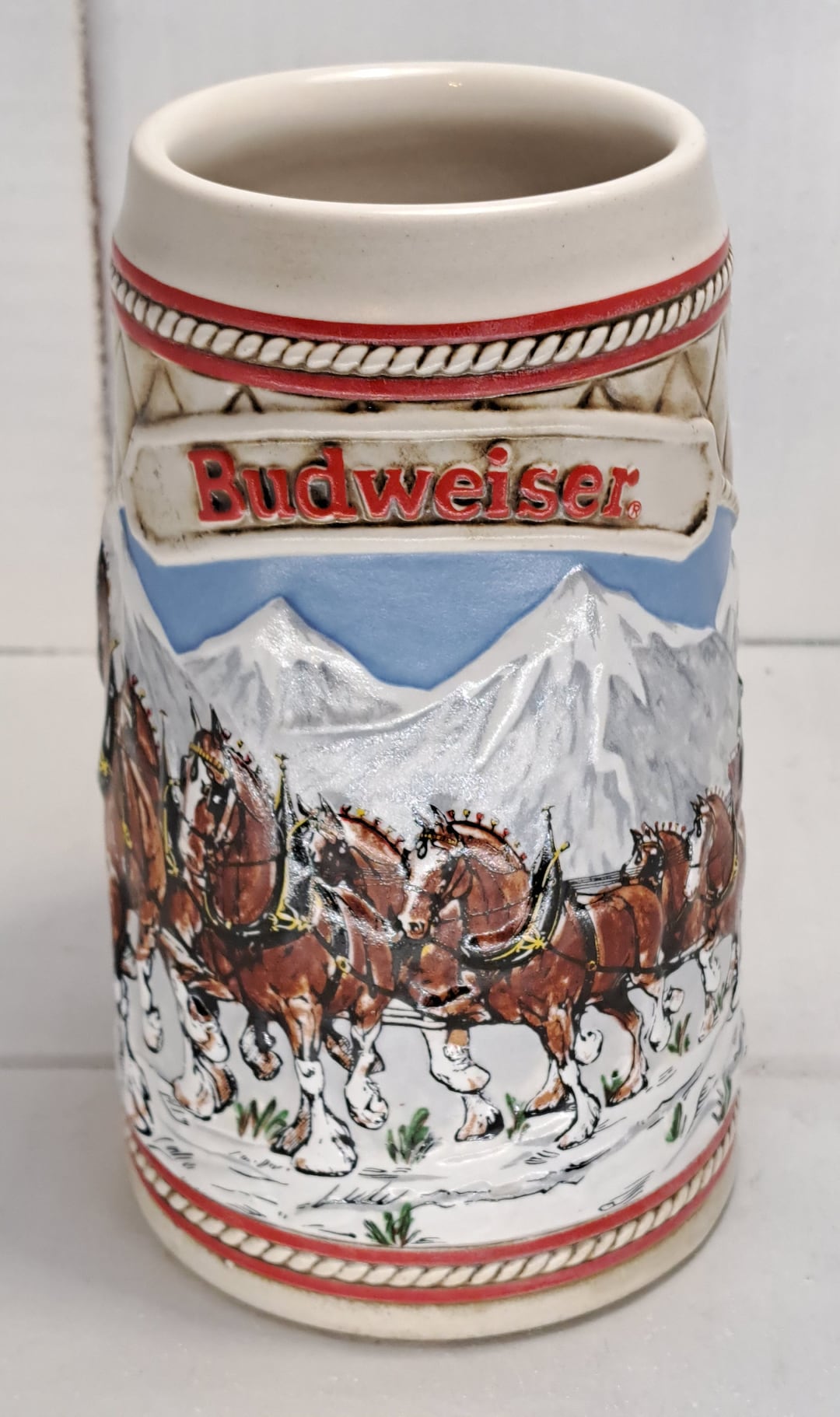 1985 Limited Edition Budweiser Stein. a Series Clydesdale Beer Stein - Etsy