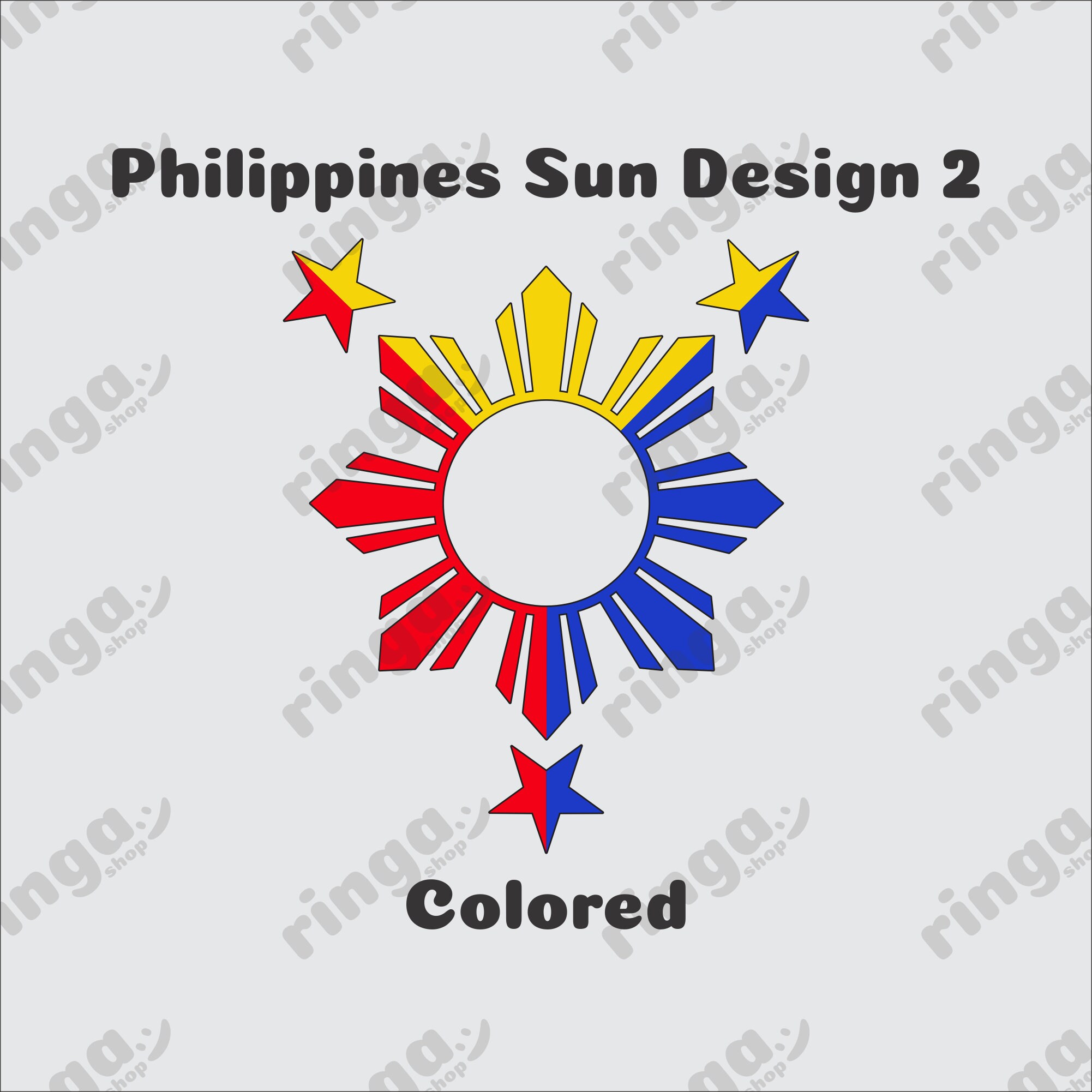 Philippines Sun Design .PNG and .SVG Files | Digital Download - Etsy