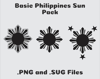Tribal Philippines Sun .PNG and .SVG Files | Digital Download - Etsy