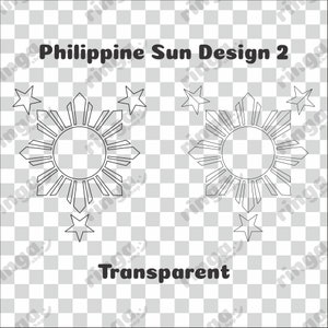 Philippines Sun Design .PNG and .SVG Files | Digital Download - Etsy