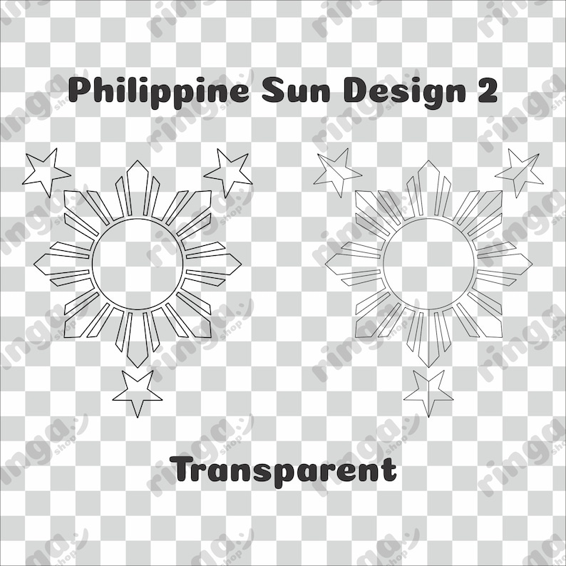 Philippines Sun Design .PNG and .SVG Files | Digital Download - Etsy