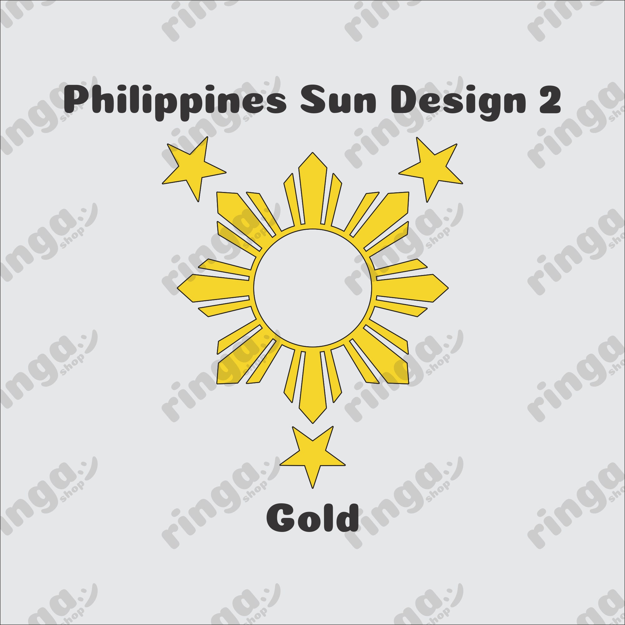 Philippines Sun Design .PNG and .SVG Files | Digital Download - Etsy
