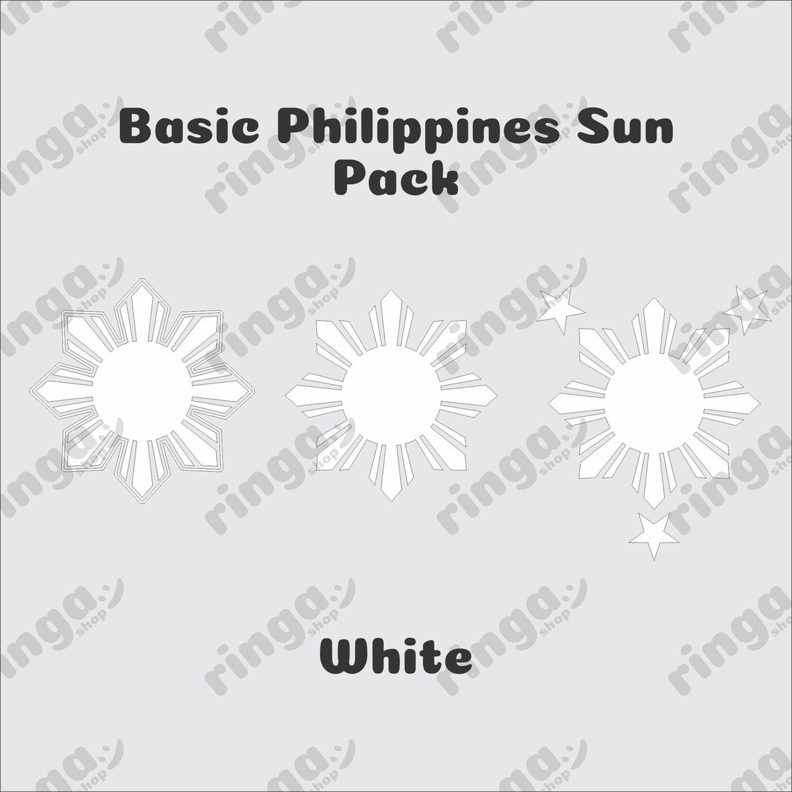 Basic Philippines Sun Pack .PNG and .SVG Files | Digital Download - Etsy