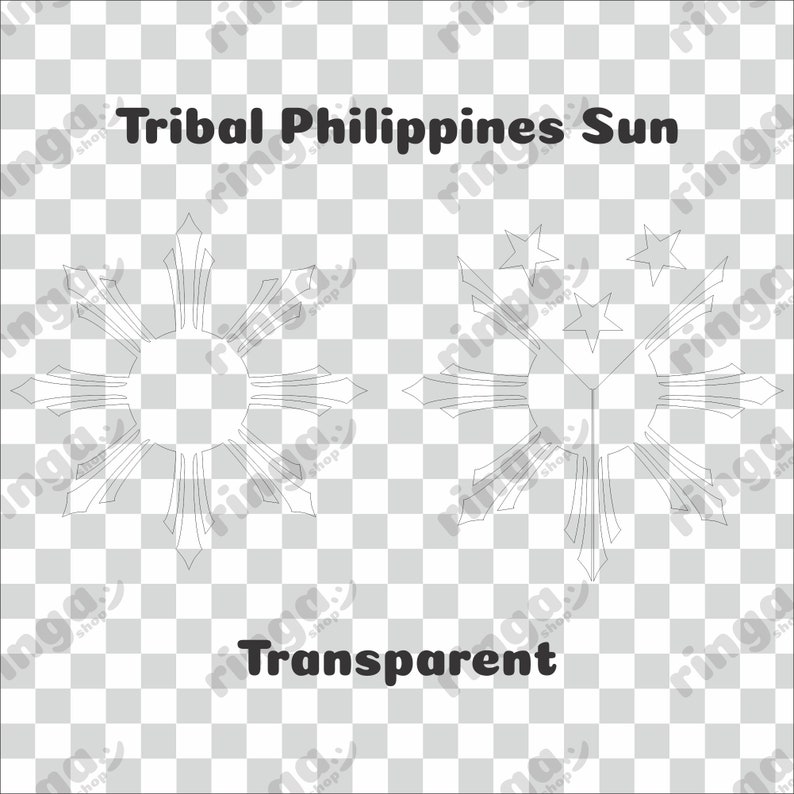 Tribal Philippines Sun .PNG and .SVG Files | Digital Download - Etsy