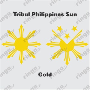 Tribal Philippines Sun .PNG and .SVG Files | Digital Download - Etsy