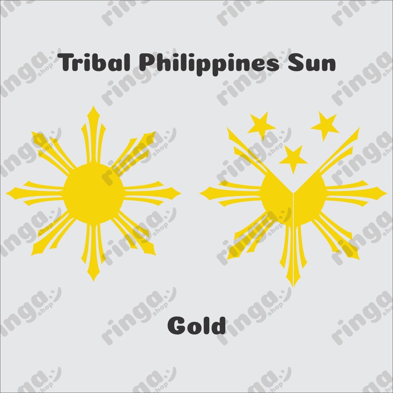 Tribal Philippines Sun .PNG and .SVG Files | Digital Download - Etsy
