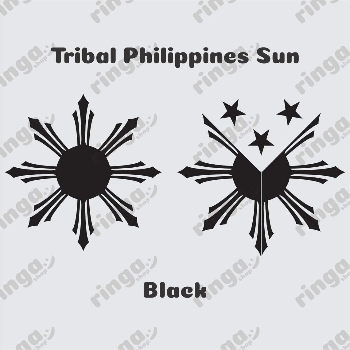 Tribal Philippines Sun .PNG and .SVG Files | Digital Download - Etsy