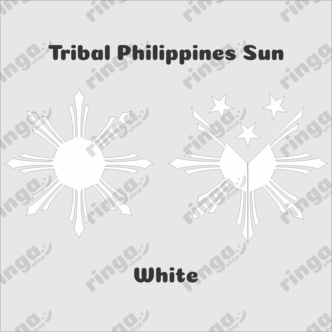 Tribal Philippines Sun .PNG and .SVG Files | Digital Download - Etsy Canada