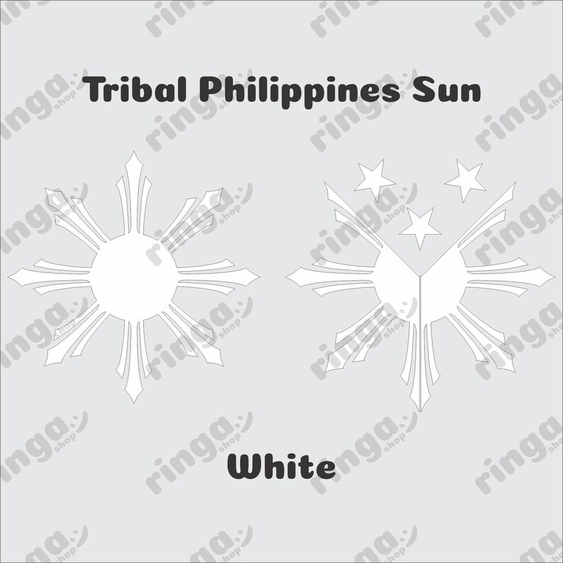 Tribal Philippines Sun .PNG and .SVG Files | Digital Download - Etsy