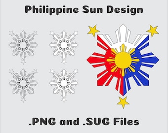 Basic Philippines Sun Pack .PNG and .SVG Files | Digital Download - Etsy
