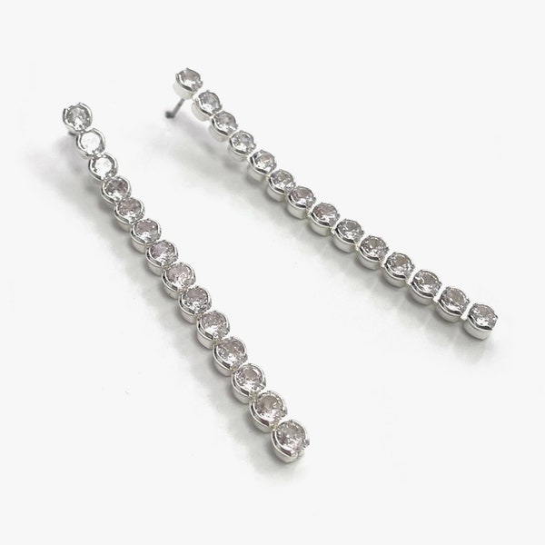 Linear Earrings - Etsy