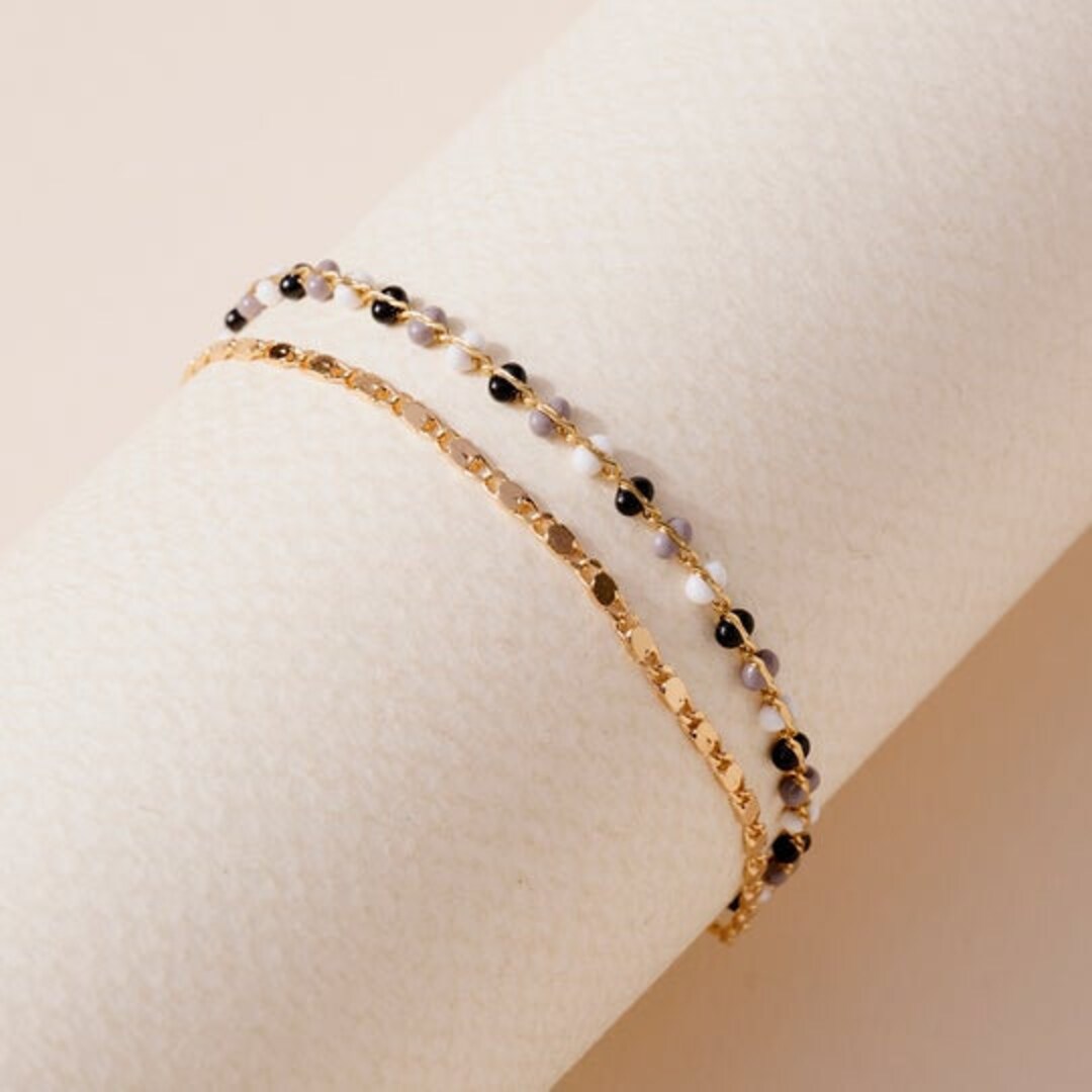 Epoxy Chain Dainty Chain Line Adjustable Bracelet Minimalist Bracelet ...