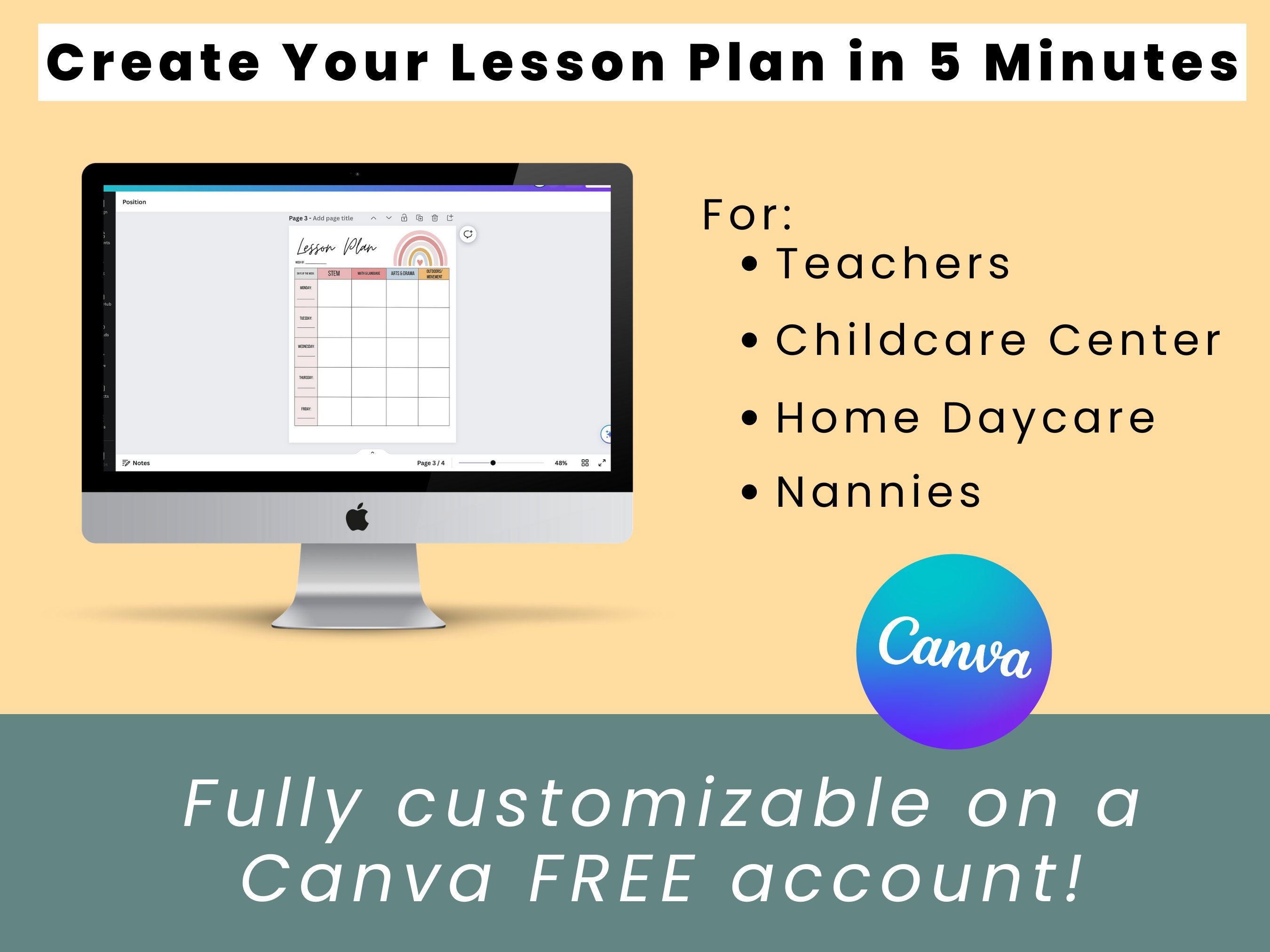 Pink Preschool Lesson Plan, Early Childhood Teacher Lesson Plan ...