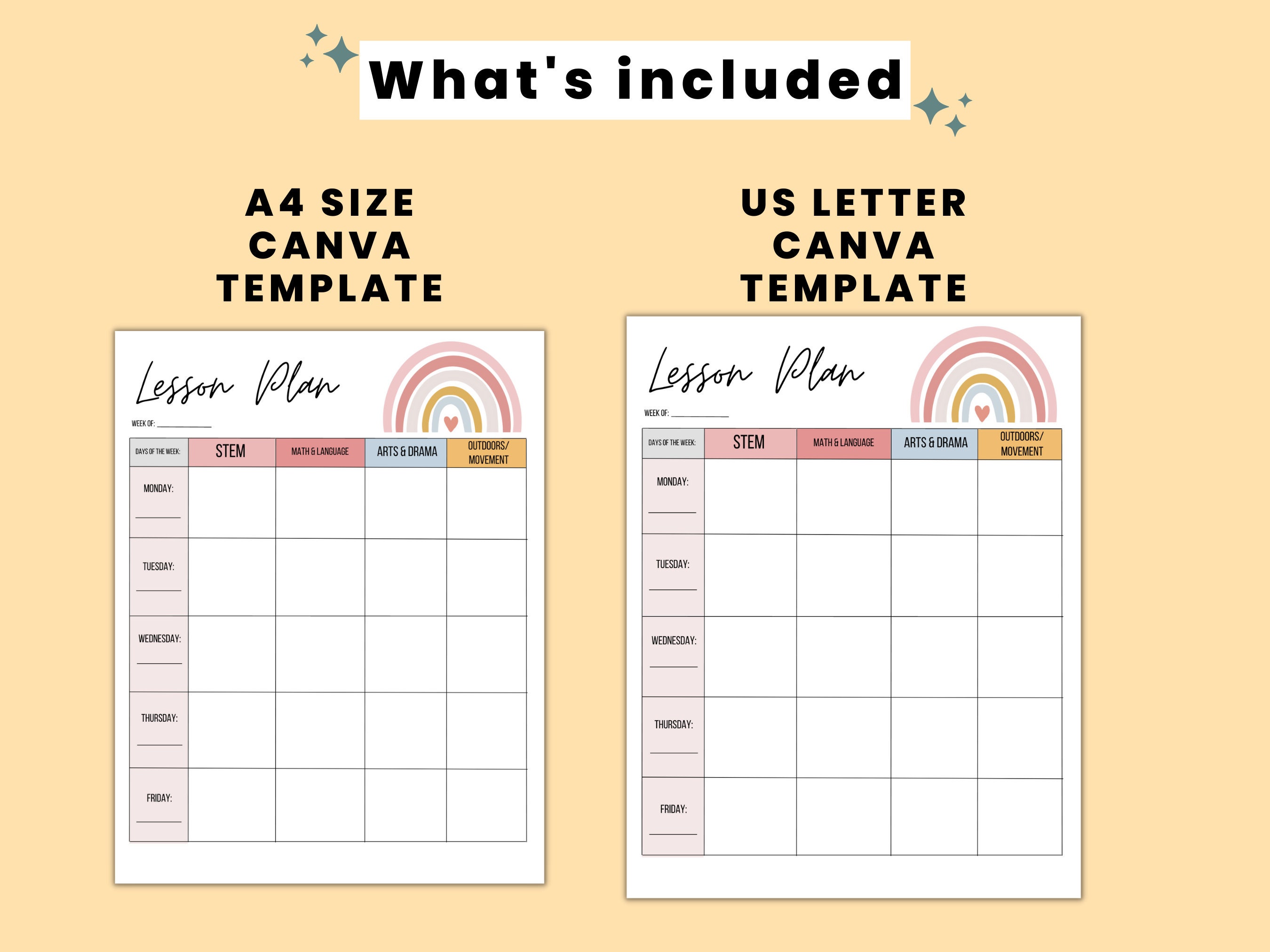 Pink Preschool Lesson Plan, Early Childhood Teacher Lesson Plan ...