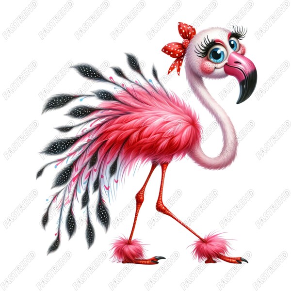 Flamingo Art - Etsy