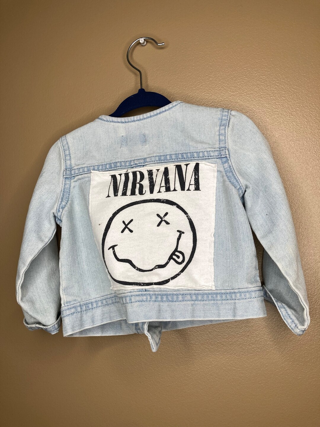 Childrens Nirvana Denim Motorcycle Jacket - Etsy