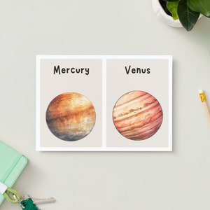 Tarjetas didácticas de los planetas del sistema solar: Explora el ...