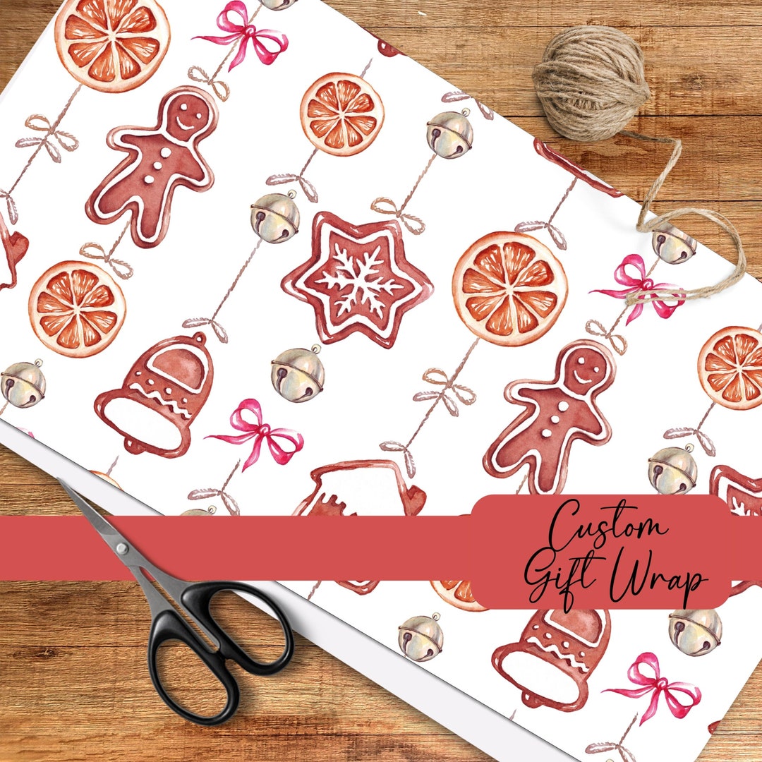 Wrapping Paper Cozy Winter Holiday Gift Wrap Rustic Christmas - Etsy